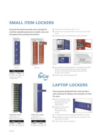 Link Lockers Brochure | PDF | Sports Equipment | Sports