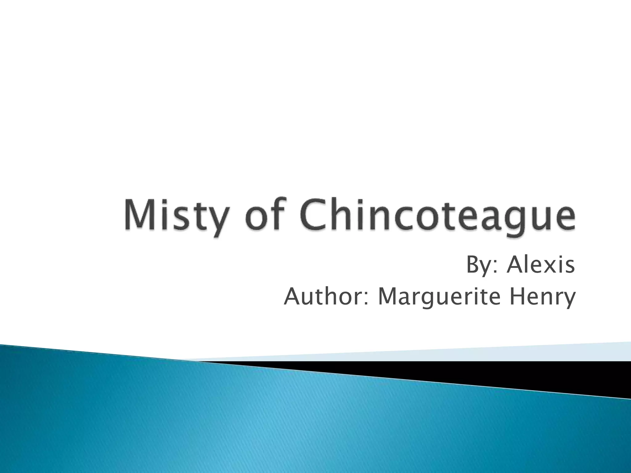 Misty of Chincoteague | PPTX