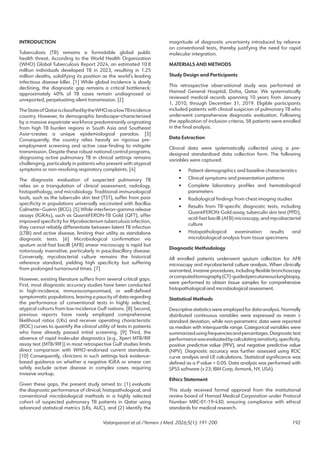 Diagnostic Evaluation of Pulmonary Tuberculosis in Qatar: A ...
