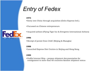 39204878 fedex-vs-ups-in-china | PPTX | Air Travel | Travel Type