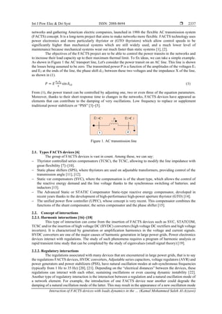 Interaction of FACTS devices with loads dynamics in the transport networks and interconnection | PDF