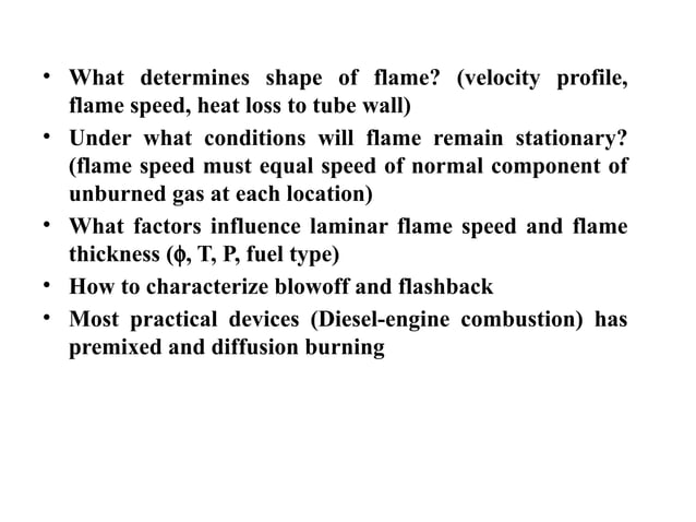 laminar premixed flame in combustion fundamentls.ppt