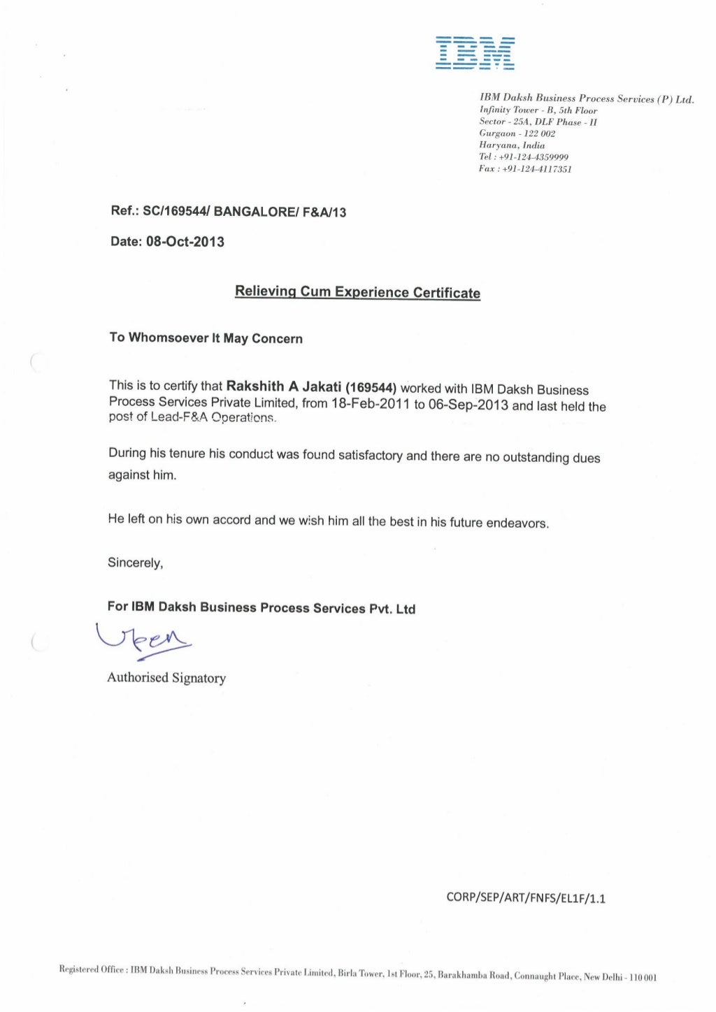 IBM Daksh Business Process Services Pvt Ltd