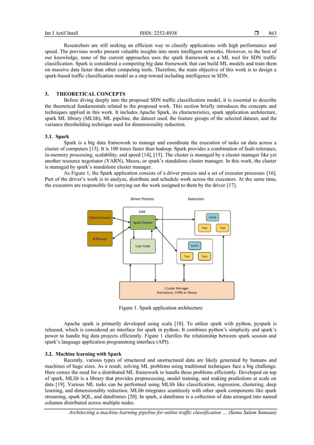 Architecting a machine learning pipeline for online traffic classification in software defined ...