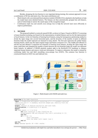 Global-local attention with triplet loss and label smoothed cross-entropy for person re ...