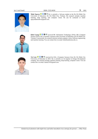 Global-local attention with triplet loss and label smoothed cross ...