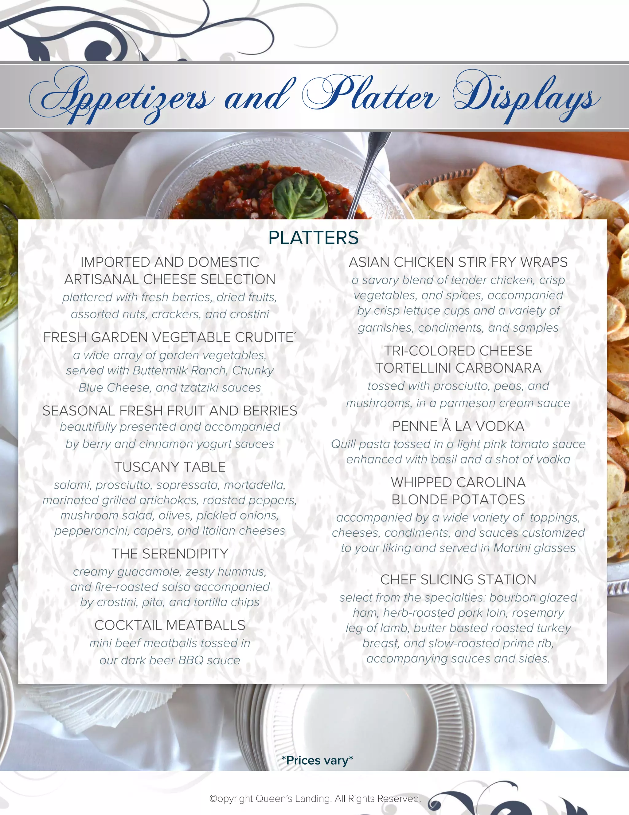 QueensLandingWeddingPackage | PDF