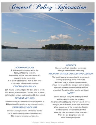 QueensLandingWeddingPackage | PDF