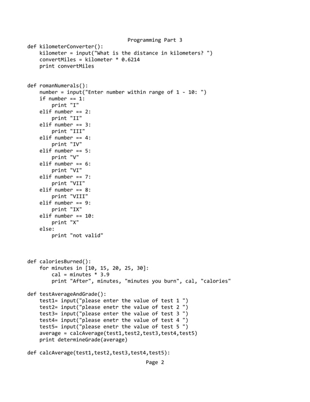 The Final Programming Project | PDF