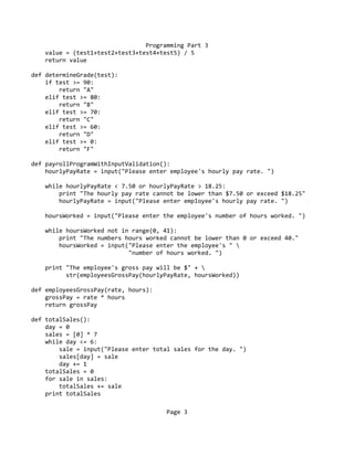The Final Programming Project | PDF
