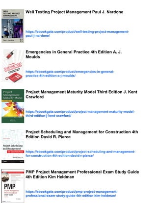 Project Management in Practice 4th Edition Samuel J. Mantel | PDF