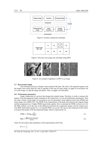 An optimized discrete wavelet transform compression technique for image transferring over ...