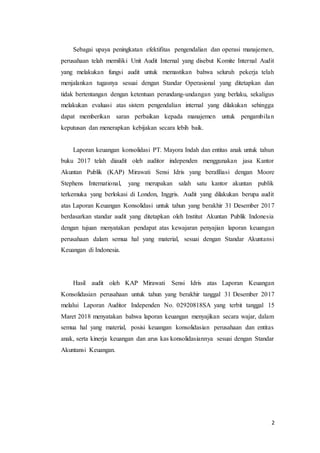 392697634 review-laporan-audit-mayora | DOCX