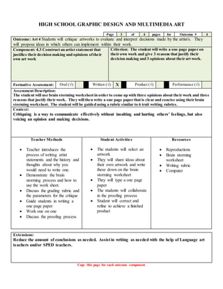 Maiers 9.30 course template | DOCX