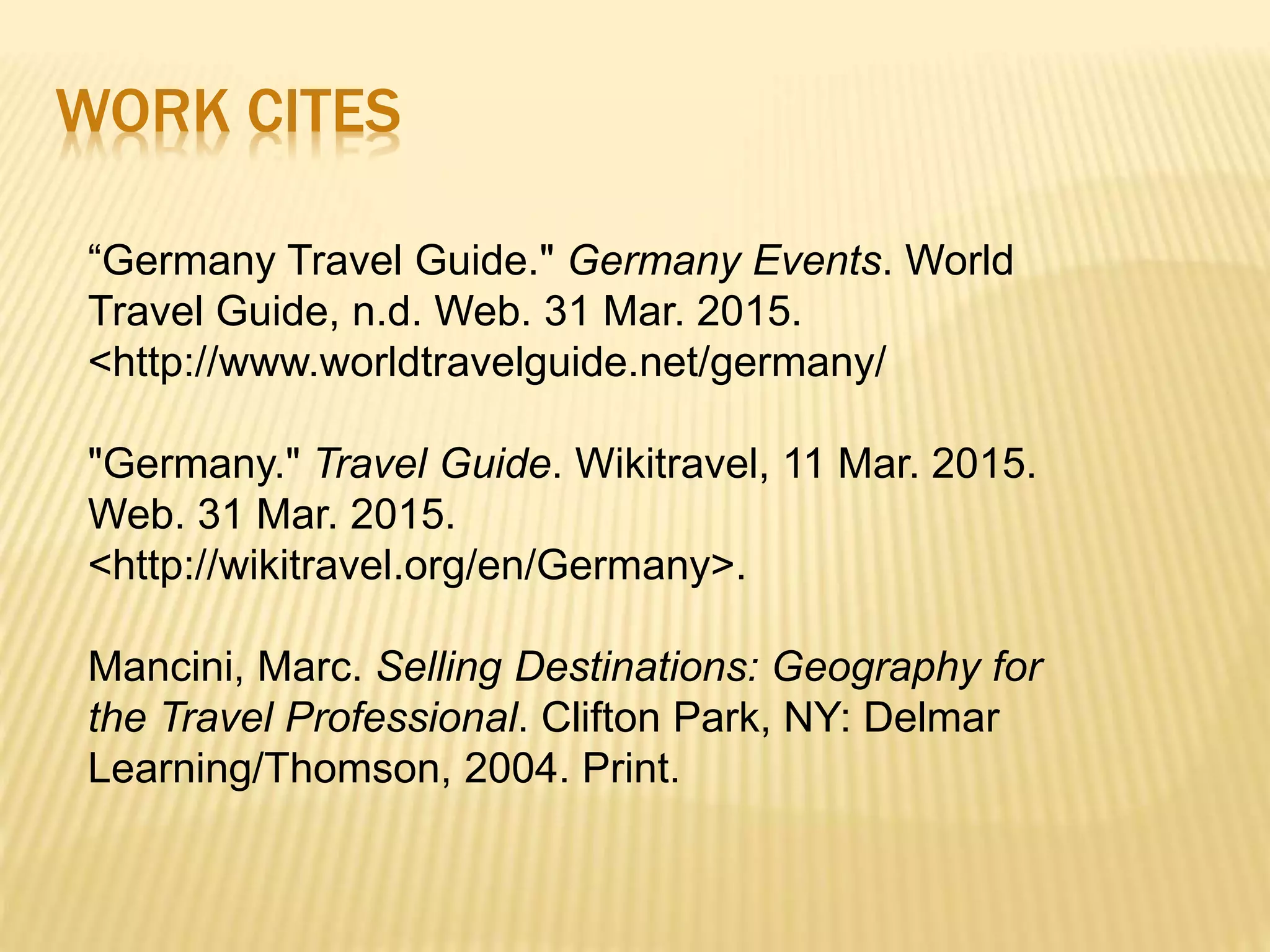 Final Presentation Germany | PPTX