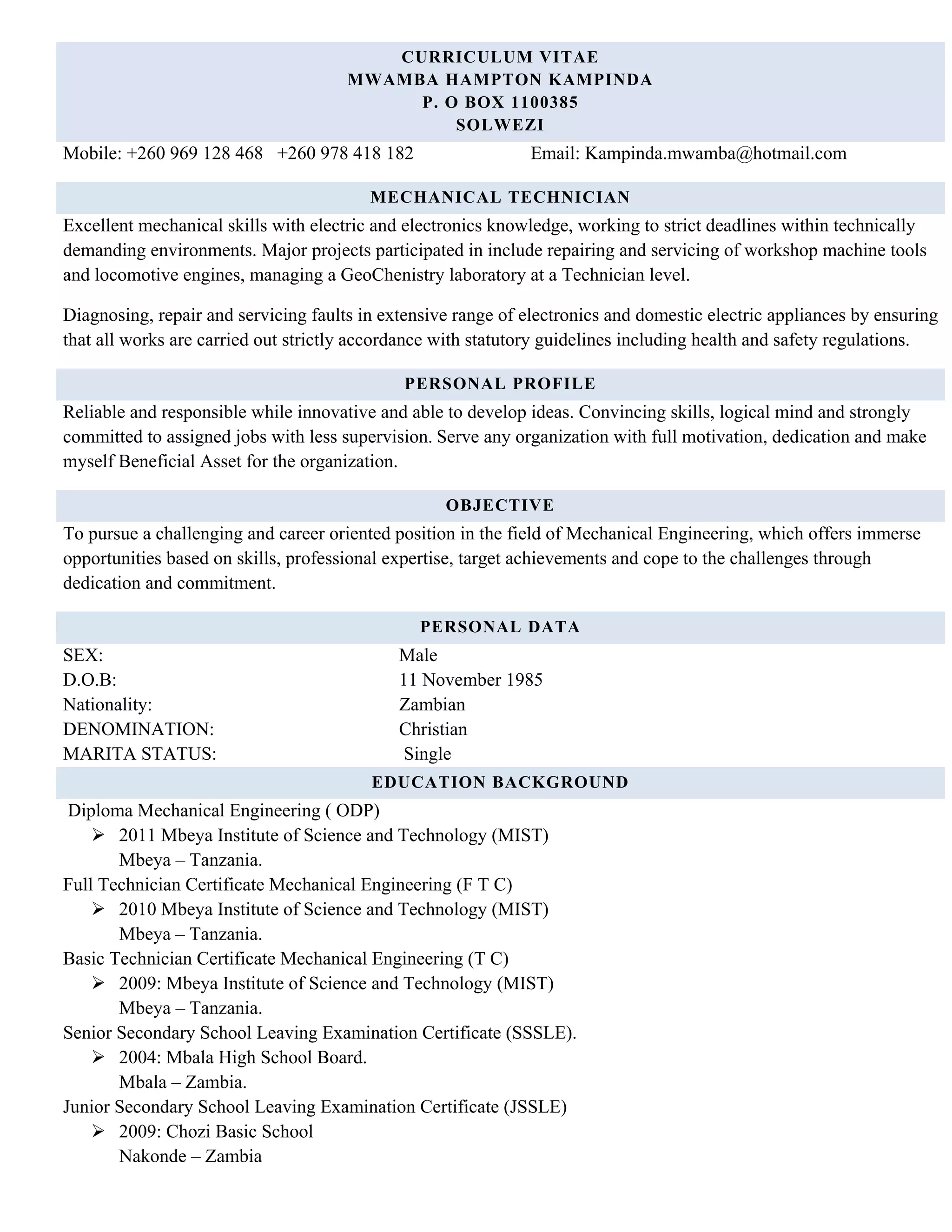 CURRICULUM VITAE | PDF