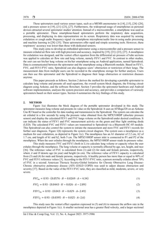 Portable spirometer using pressure-volume method with Bluetooth integration to Android ...