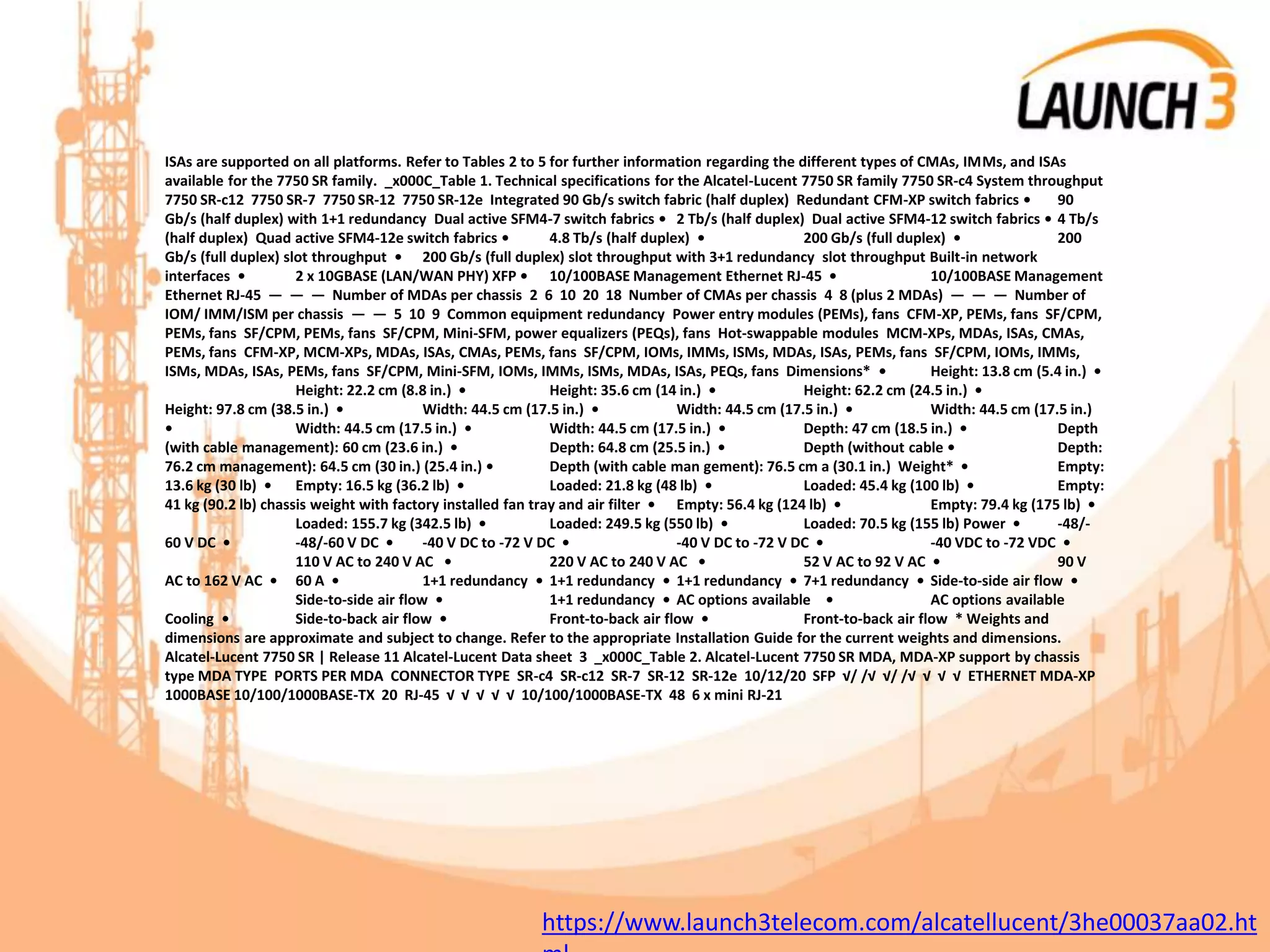 Alcatel-Lucent 3HE00037AA02 | PPTX