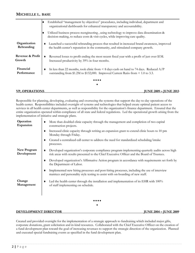 Michelle Base Resume | DOC | Business | Business and Finance