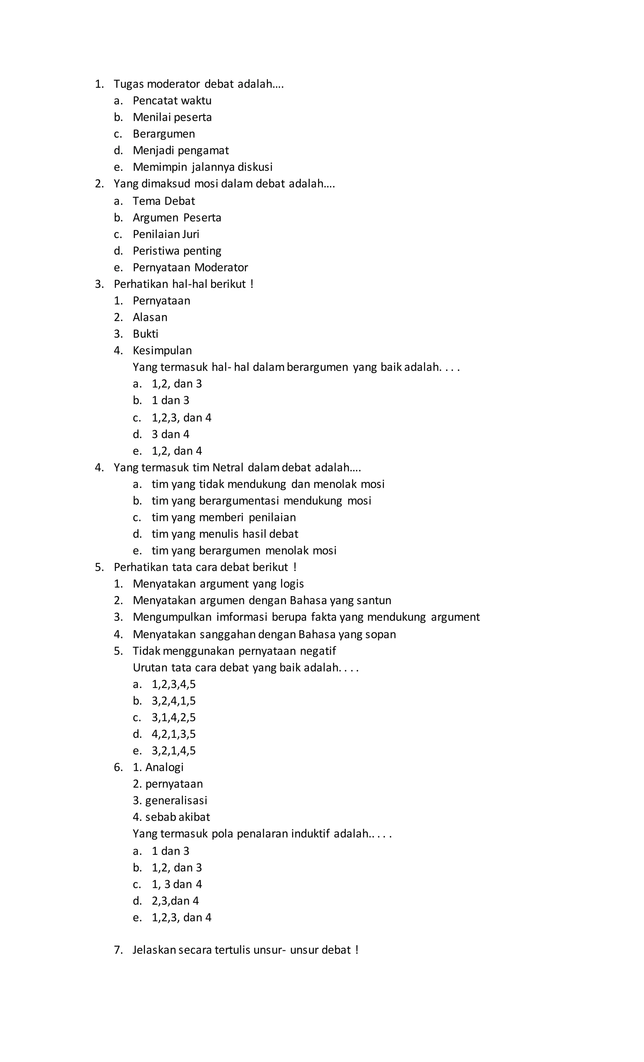 393415833 soal-debat-docx | PDF