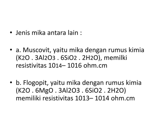 393805998-Bahan-Isolasi-Mineral.pptx.... | PPT