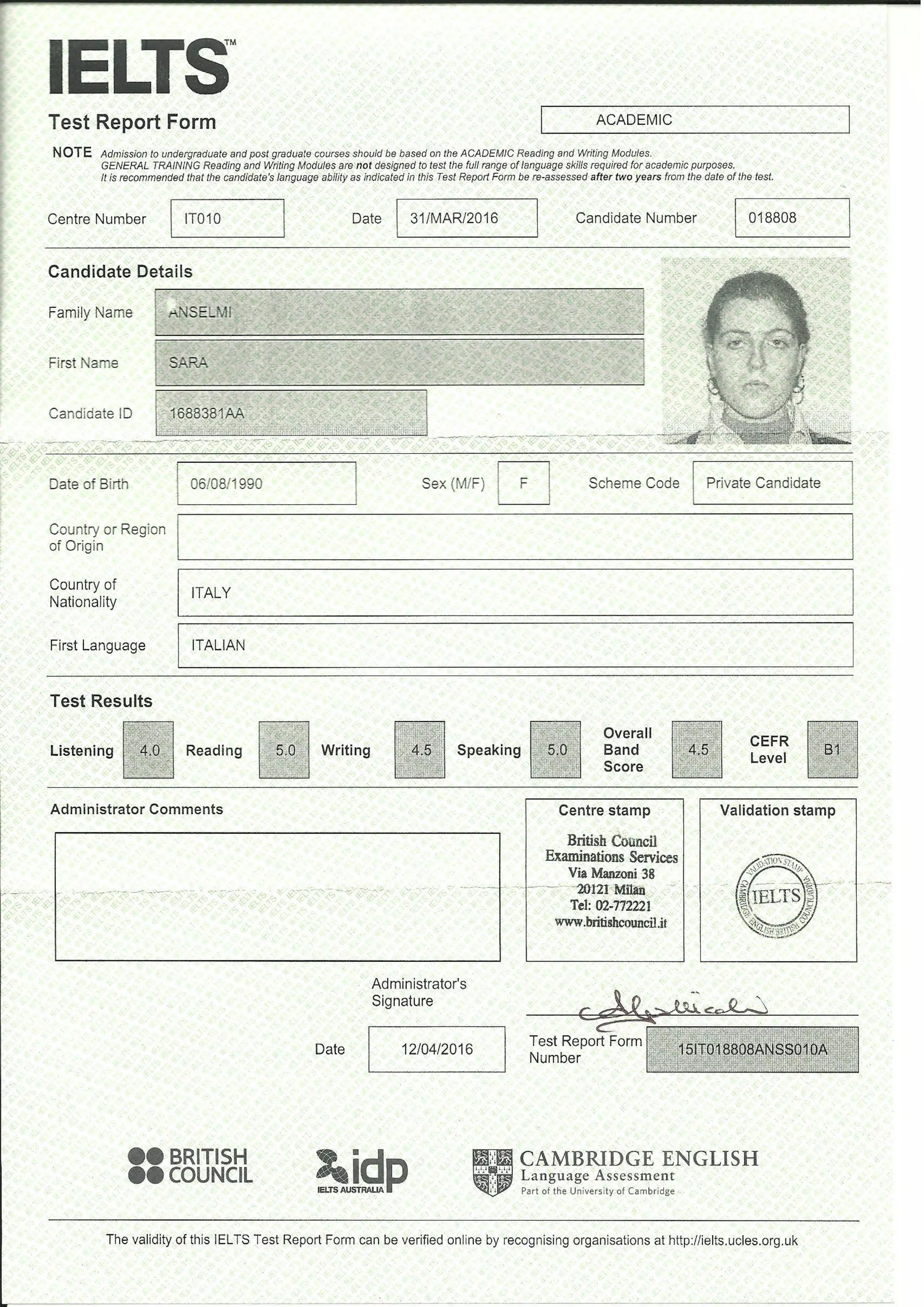 IELTS CERTIFICATION | PDF