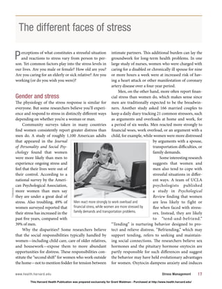 harvard_med_school_-_stress_management Report | PDF