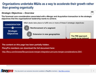 [Whitepaper] Post-merger Integration (PMI): Pre-merger Considerations | PPT