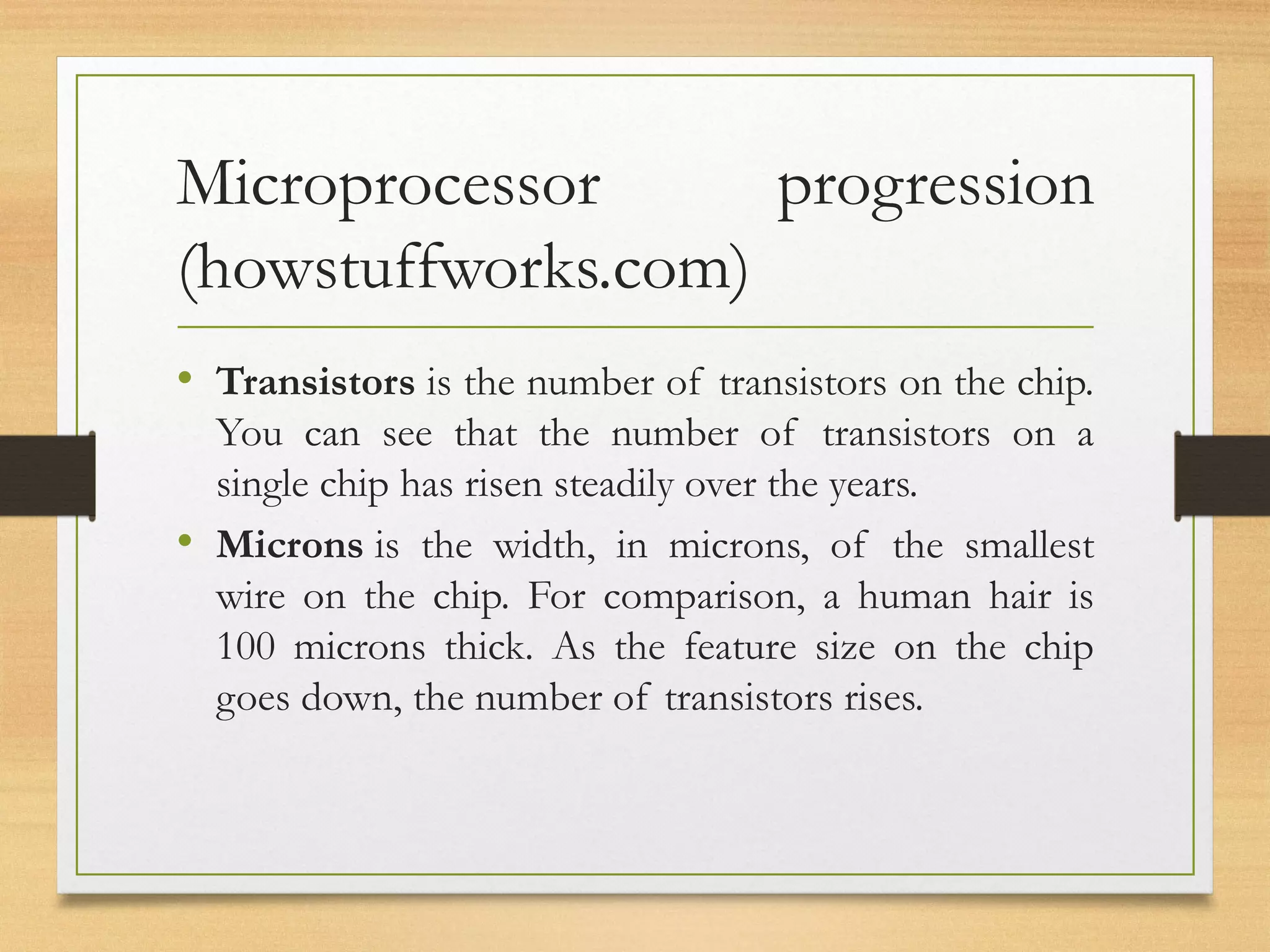 Microproccessor technology | PPT