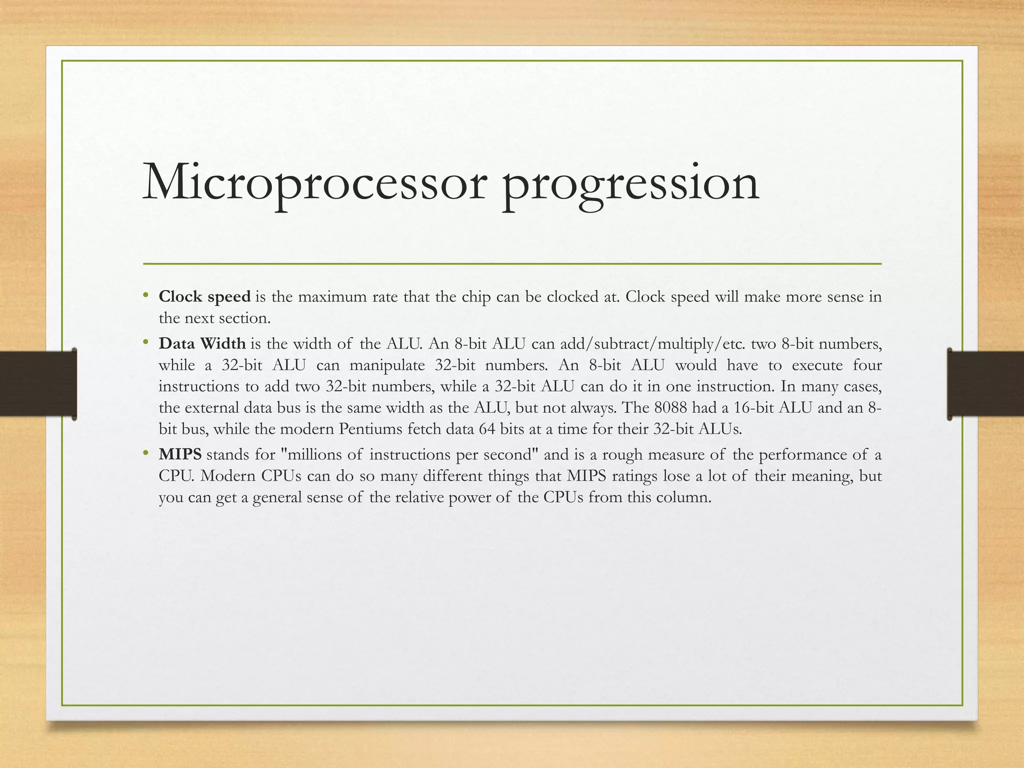 Microproccessor technology | PPT