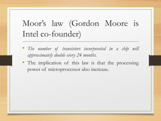 Microproccessor technology | PPT | Computing | Technology & Computing