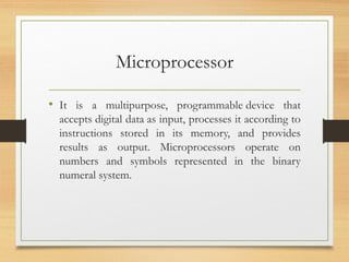 Microproccessor technology | PPT | Computing | Technology & Computing