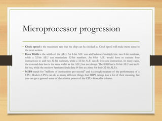 Microproccessor technology | PPT | Computing | Technology & Computing