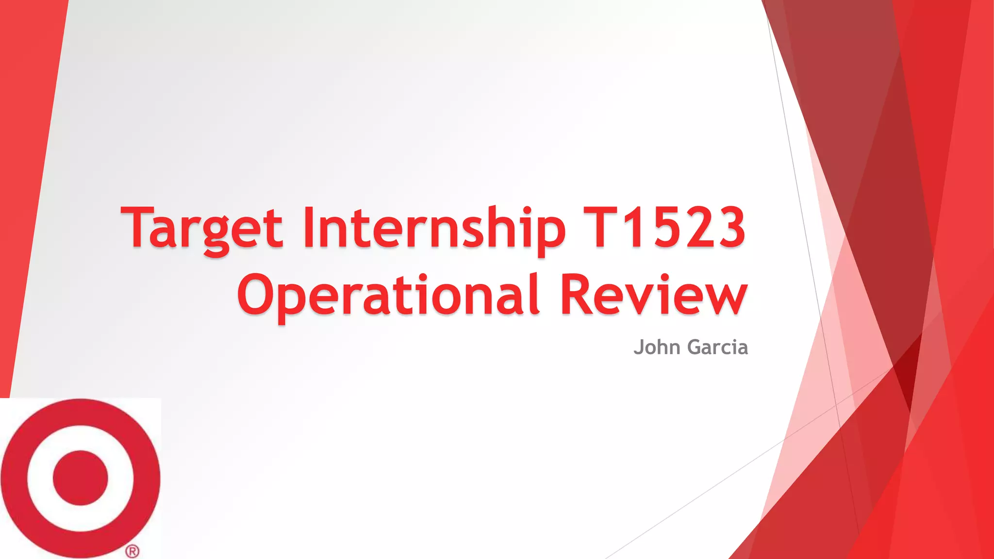 Target Internship T1523 | PPT