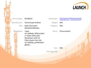 Commscope-Andrew SD-003UV | PPTX