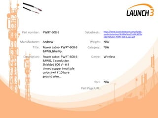 Andrew PWRT-608-S | PPT