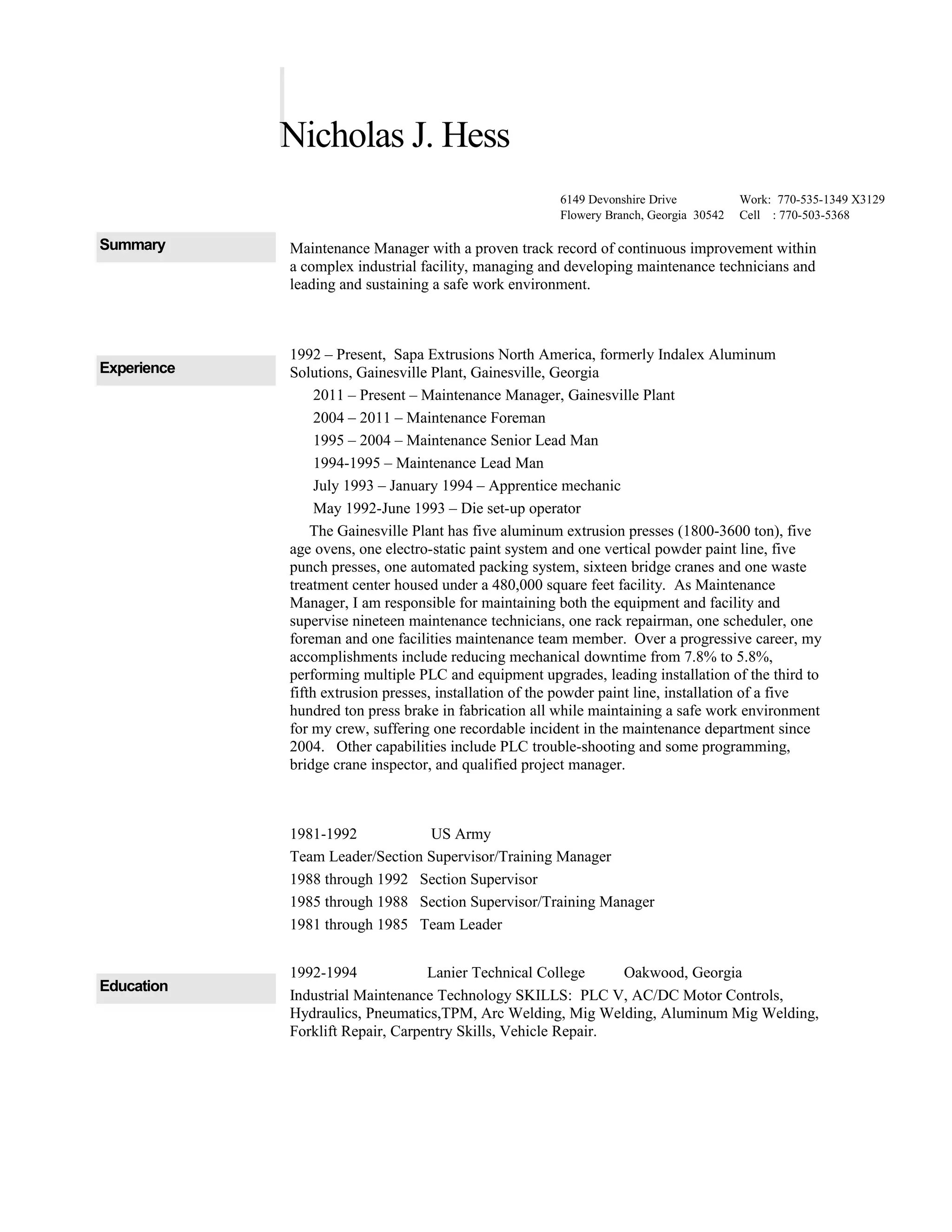 Nick Resume 1 | PDF