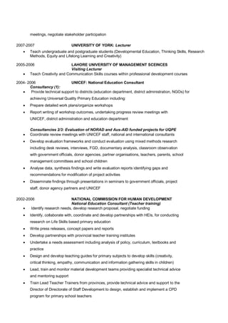 CV Dr Robina Shaheen | PDF