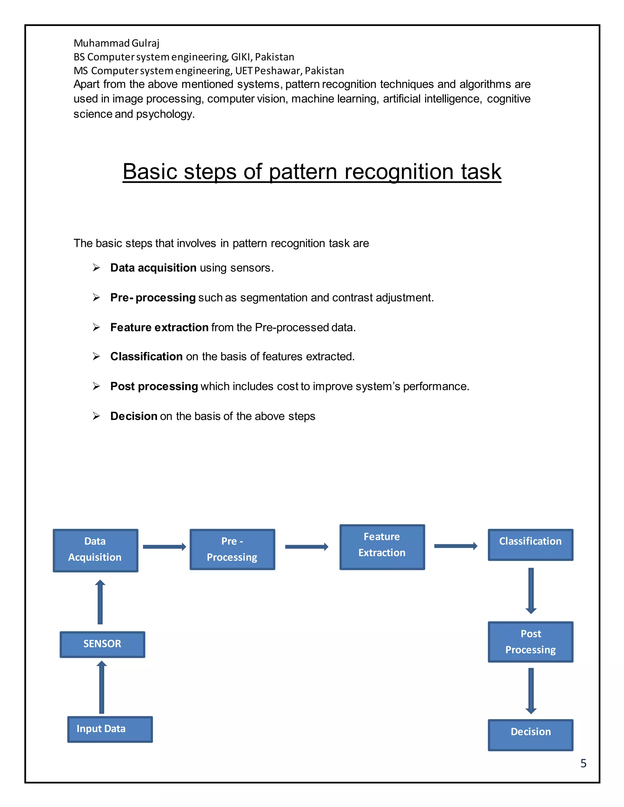 Pattern Recognition #1 - Gulraj | PDF