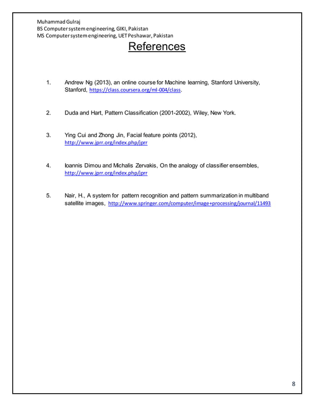 Pattern Recognition #1 - Gulraj | DOCX