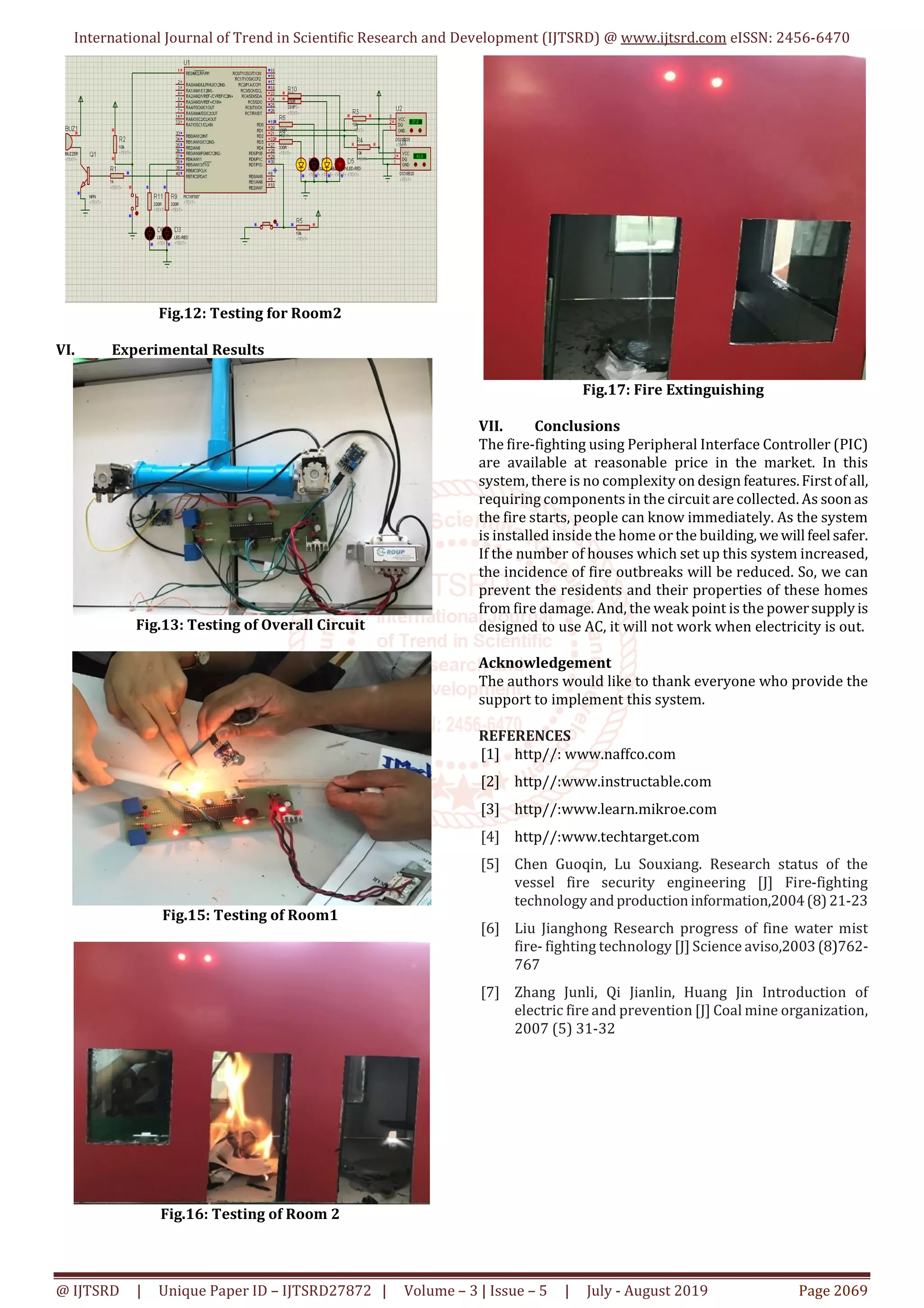 Design and Implementation of Automatic Fire Fighting for Building using ...