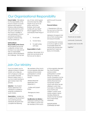 Student Ministry Identity Letter | PDF