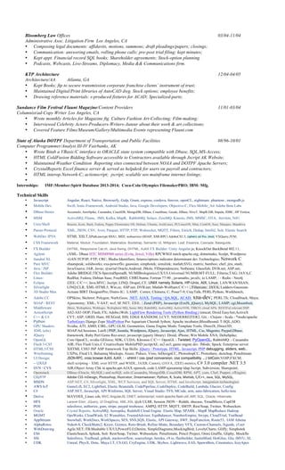 ~a.myCV (2-13) [sql] | PDF | Web Design and HTML | Internet