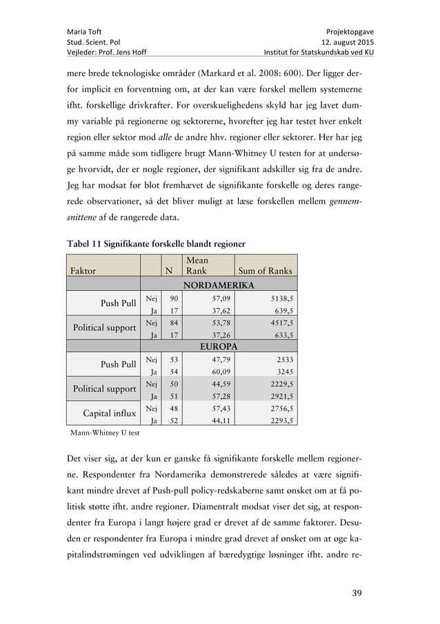 Projektopgave - En bæredygtig omstilling - Maria Toft | PDF