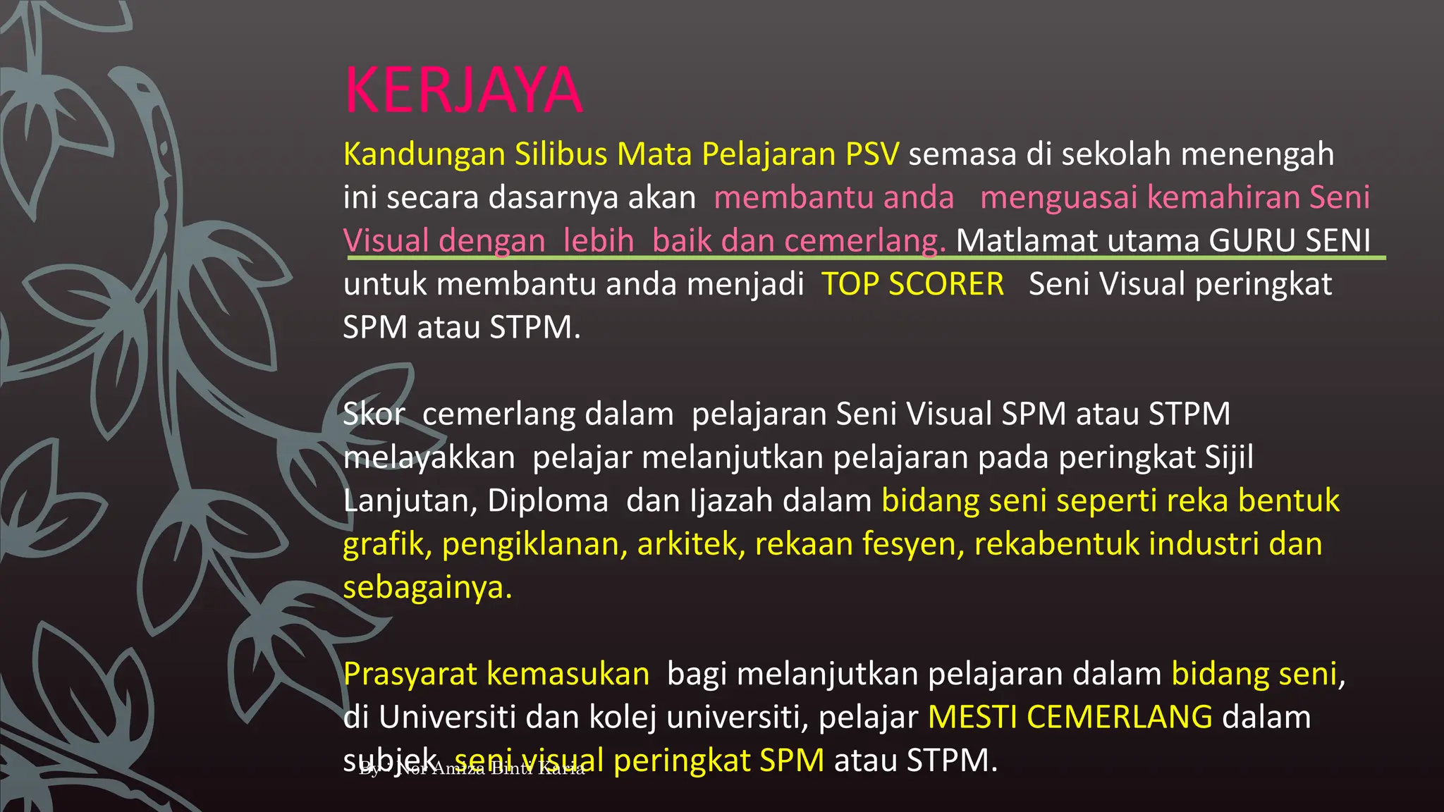 TAKLIMAT MP Pendidikan Seni Visual tingkatan 5 | PPTX