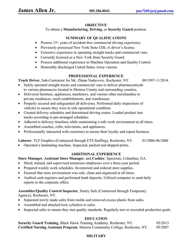 Allen Jr., James resume | DOC