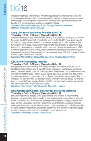 LSC 2016 TIG program | PDF