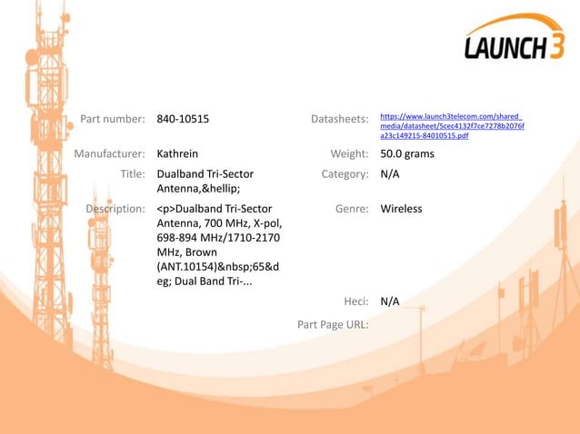 Kathrein 840-10515 | PPTX