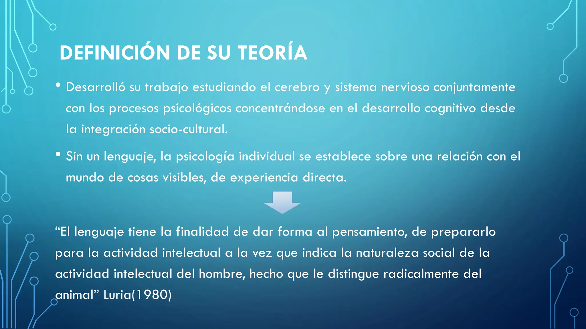 Luria y Neuropsicologia, presentación larga | PPT