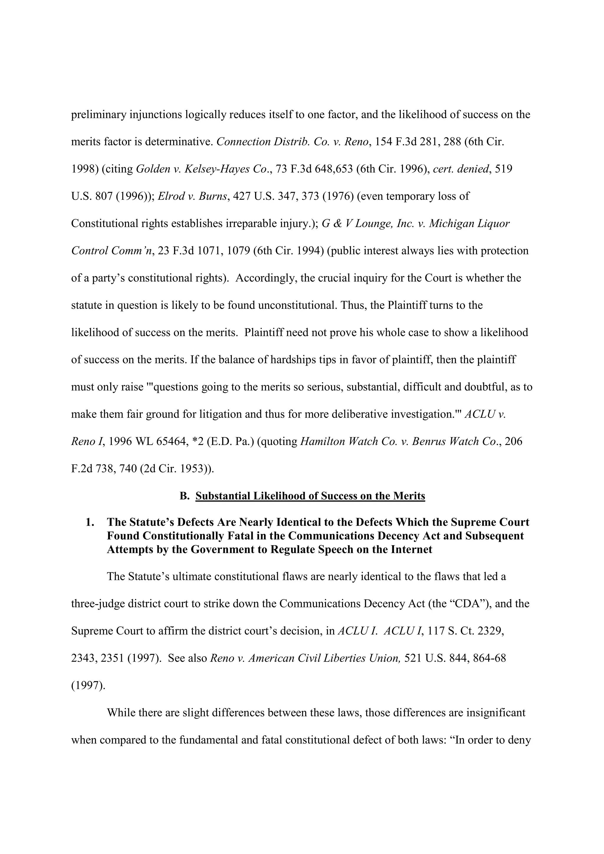 Motion for Preliminary Injunction | PDF